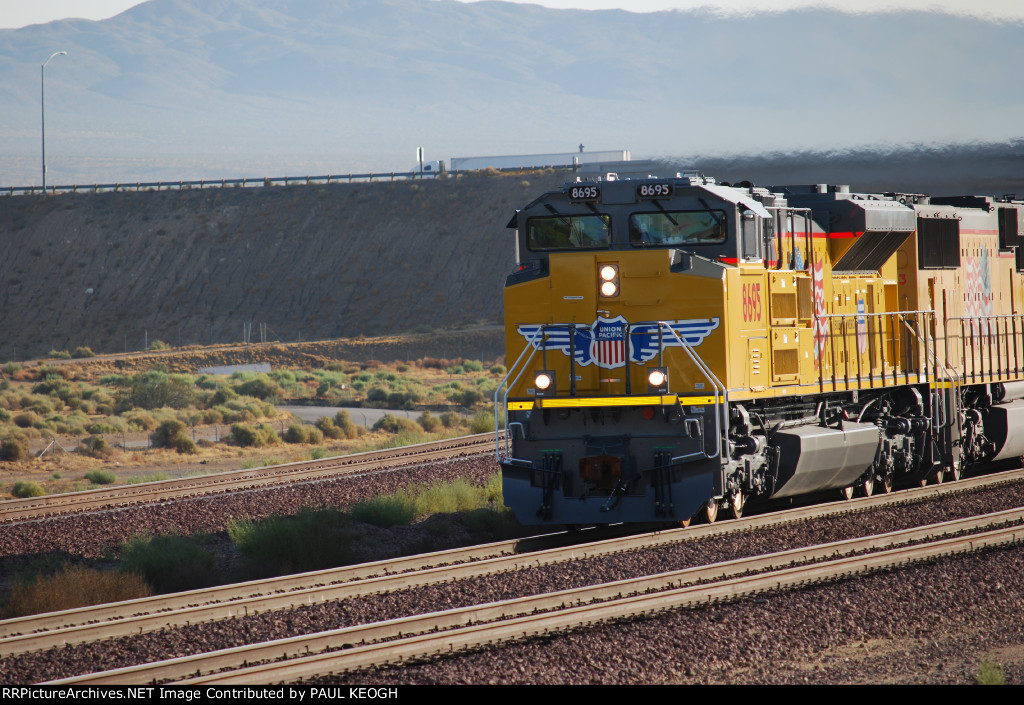 UP 8695 the Newest SD-70ACe I've got so far Leads the KG2LB towards Long Beach, Ca!!!